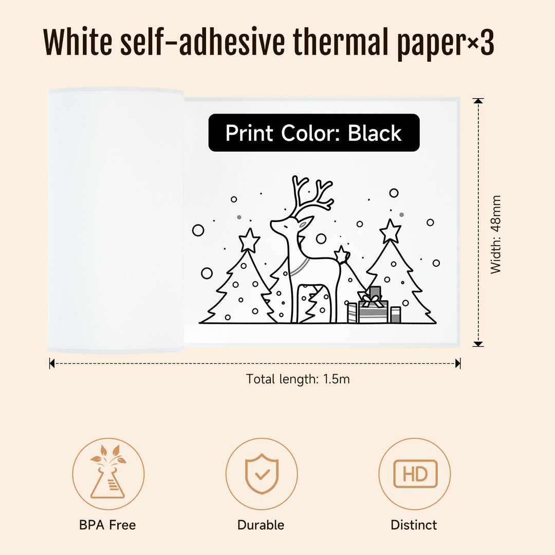 Printer Pod 500pcs Thermal Paper Sticker A6 Paper Roll Airway Bill ...